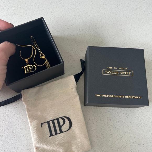 Taylor Swift | Jewelry | Taylor Swift 8k Gold Plated Ttpd Necklace The ...